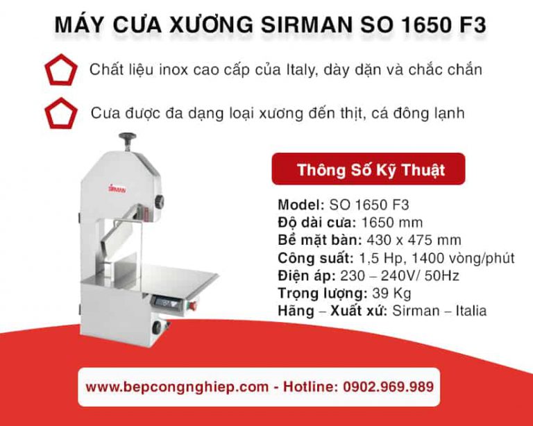 Máy Cưa Xương Sirman SO 1650 F3 - An Toàn, Dễ Thao Tác